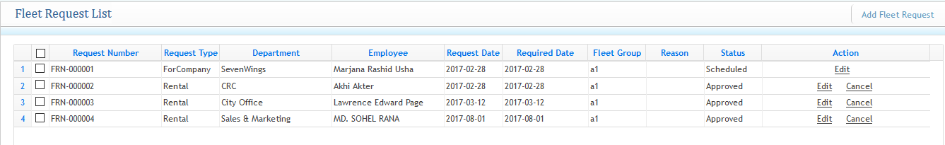 Fleet Scheduling System | Prism ERP Docs