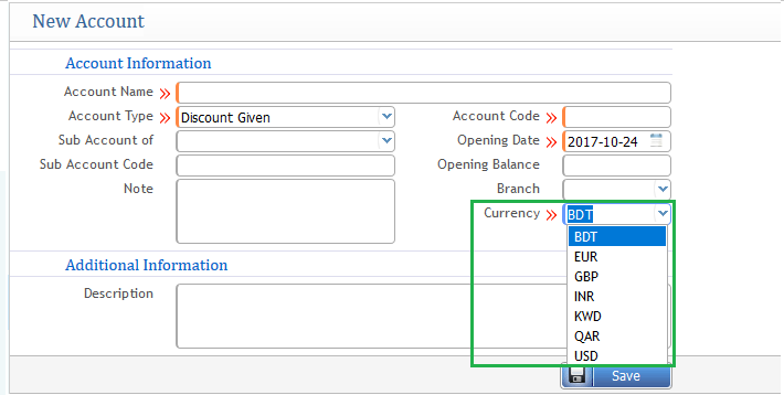 Multi-Currency Accounting | Prism ERP Docs